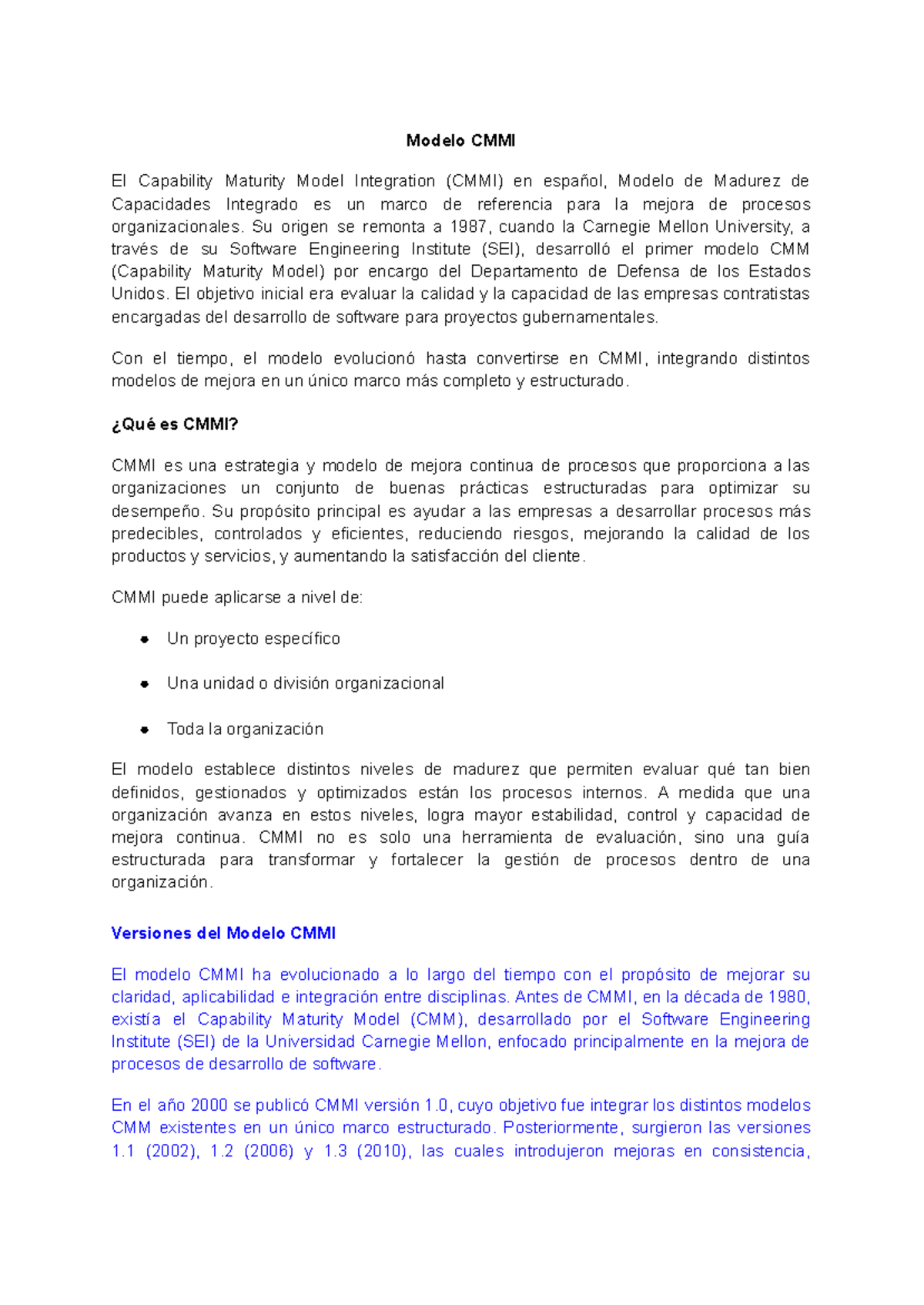 Modelo CMMI: Guía Completa sobre el Capability Maturity Model ...