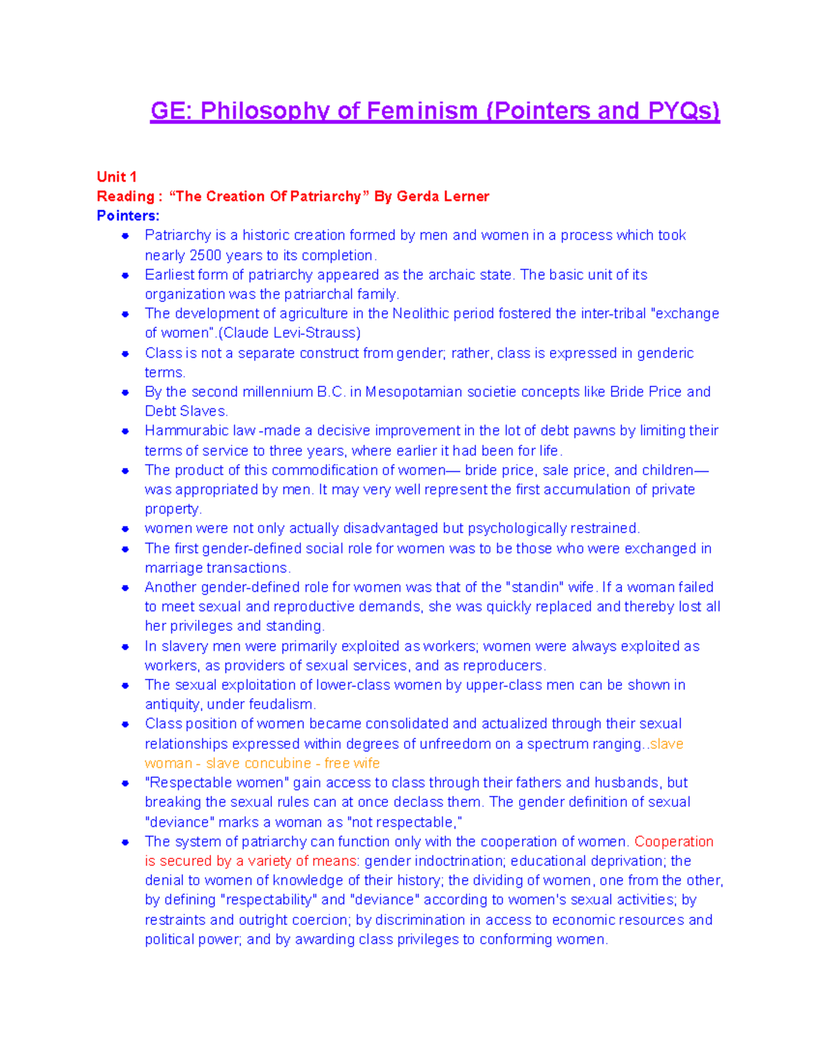 Philosophy of Feminism DU: Key Insights and Historical Context of ...