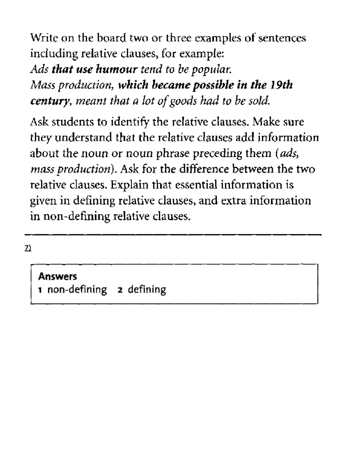 Page 114 Relative Clauses Key - English - 7) 8) 9) - Studocu