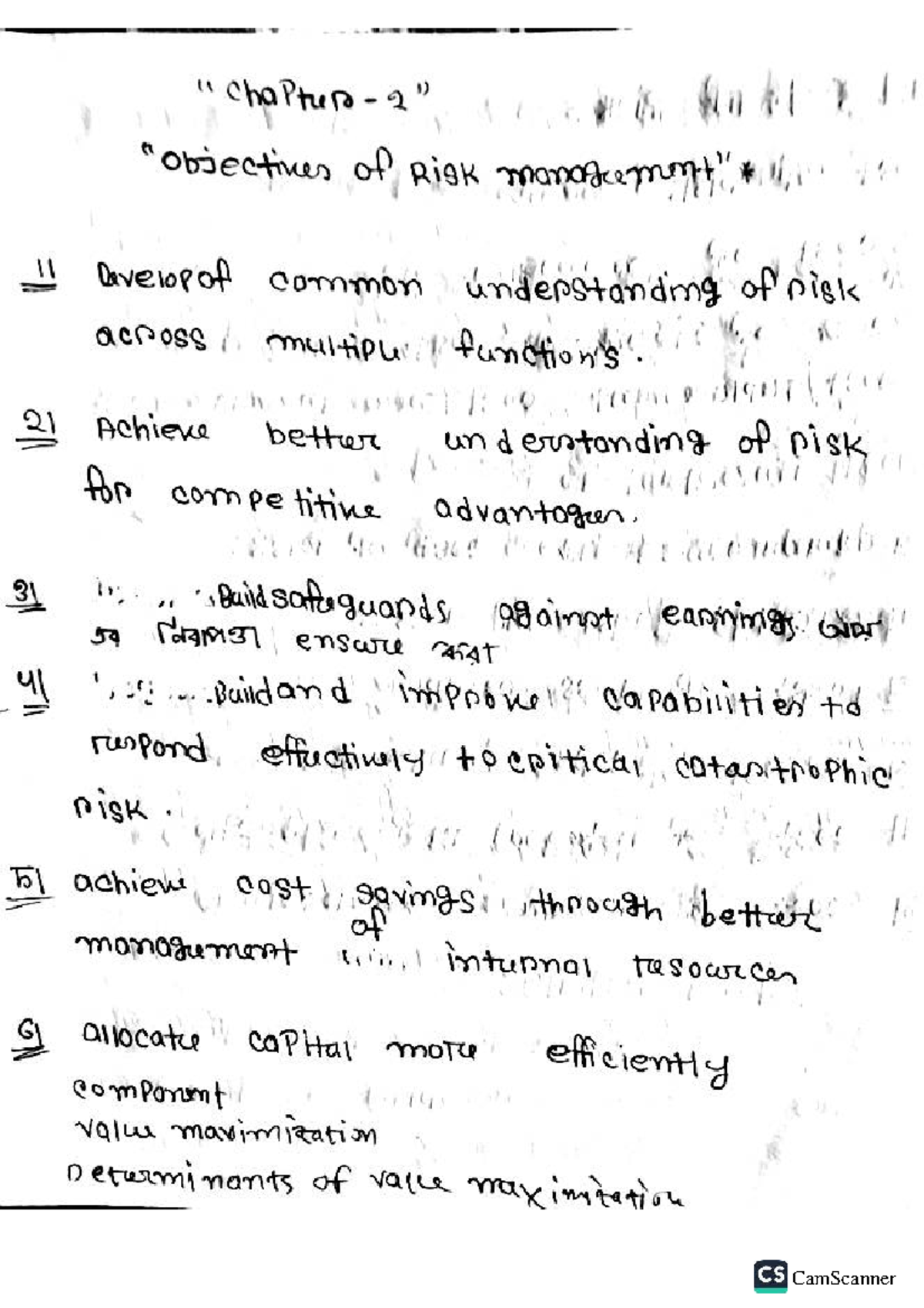IRM 2ND Chapter - Understanding Risk and Value Maximization - Studocu