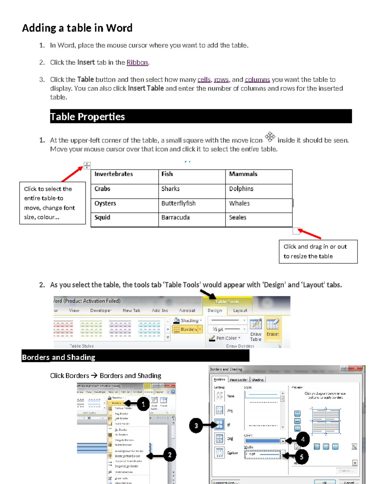 Python IGCSE CS Notes: Inserting and Managing Tables in Word - Studocu