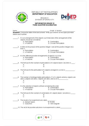 Grade 7 MATH (SETS) Lesson Plan - DETAILED LESSON PLAN IN JUNIOR HIGH ...