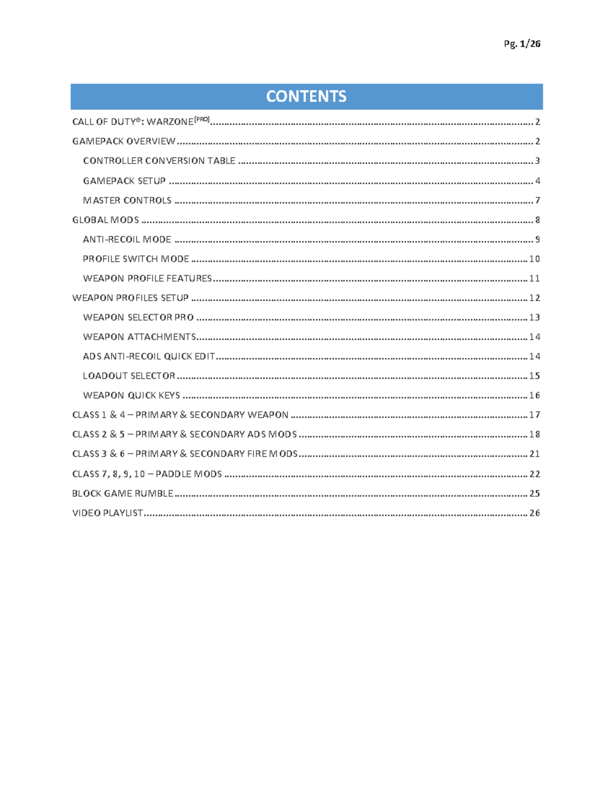 Call of Duty: Warzone [PRO] - Cronus Zen Gamepack Guide - Studocu