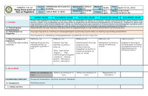 Filipino 5 1st quarter 1 - Nabibigyang-kahulugan ang bar graph, pie ...