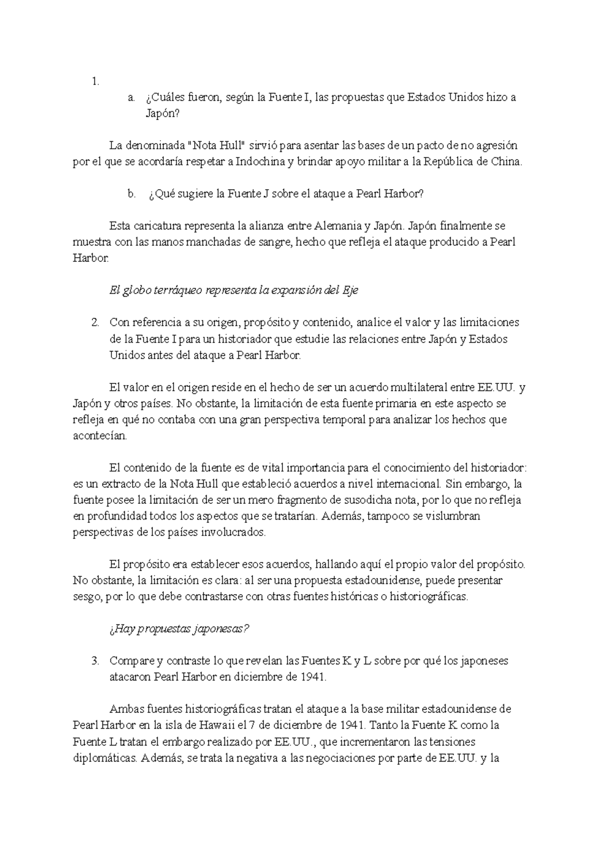 Práctica P1 Historia IB: Análisis del Ataque a Pearl Harbor y sus ...