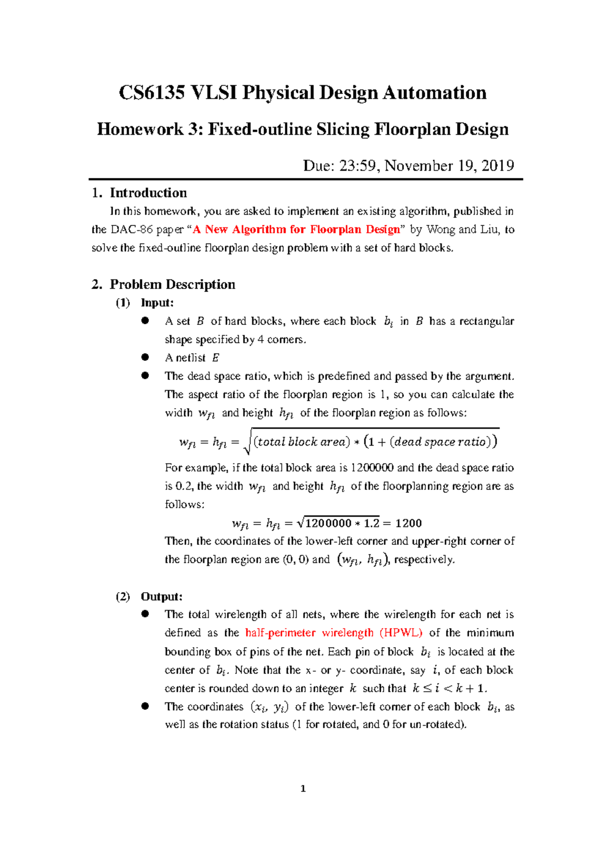 CS6135 VLSI Physical Design Automation HW3: Floorplan Design Guide ...