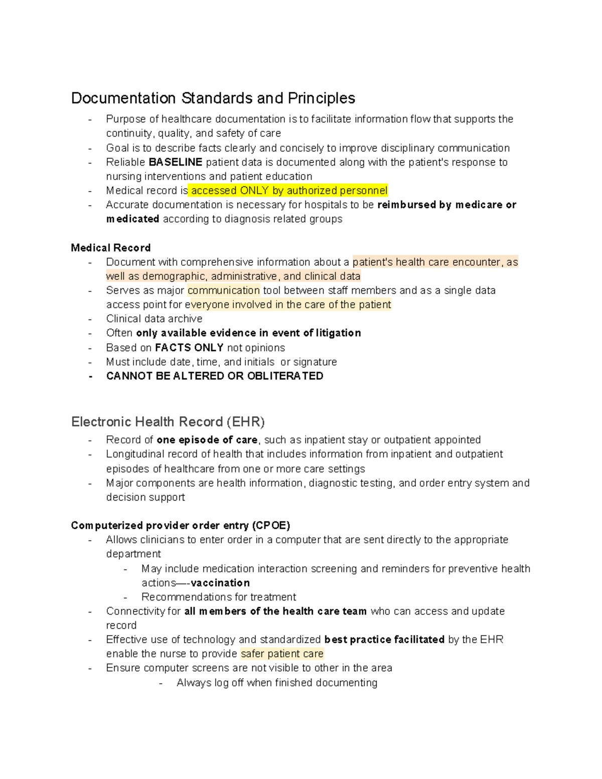 Documentation and Delegation - Documentation Standards and Principles ...