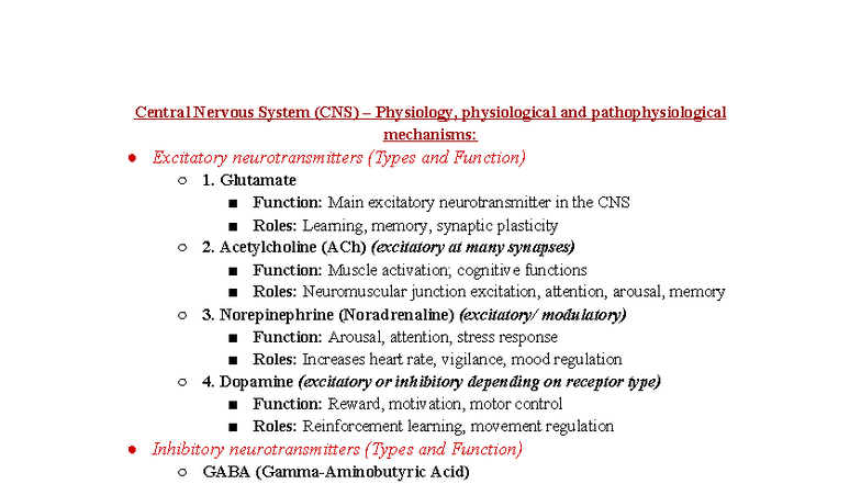 CNS Pathologies: Ischemic Stroke & Myasthenia Gravis Insights - Studocu