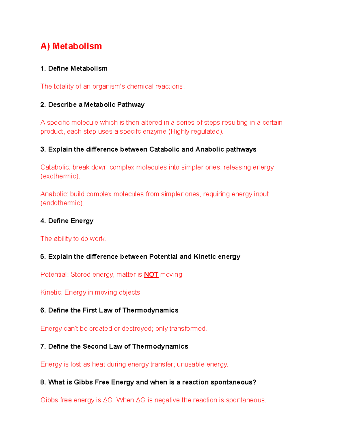 Biological Processes Study Guide: Cellular Respiration & Photosynthesis ...