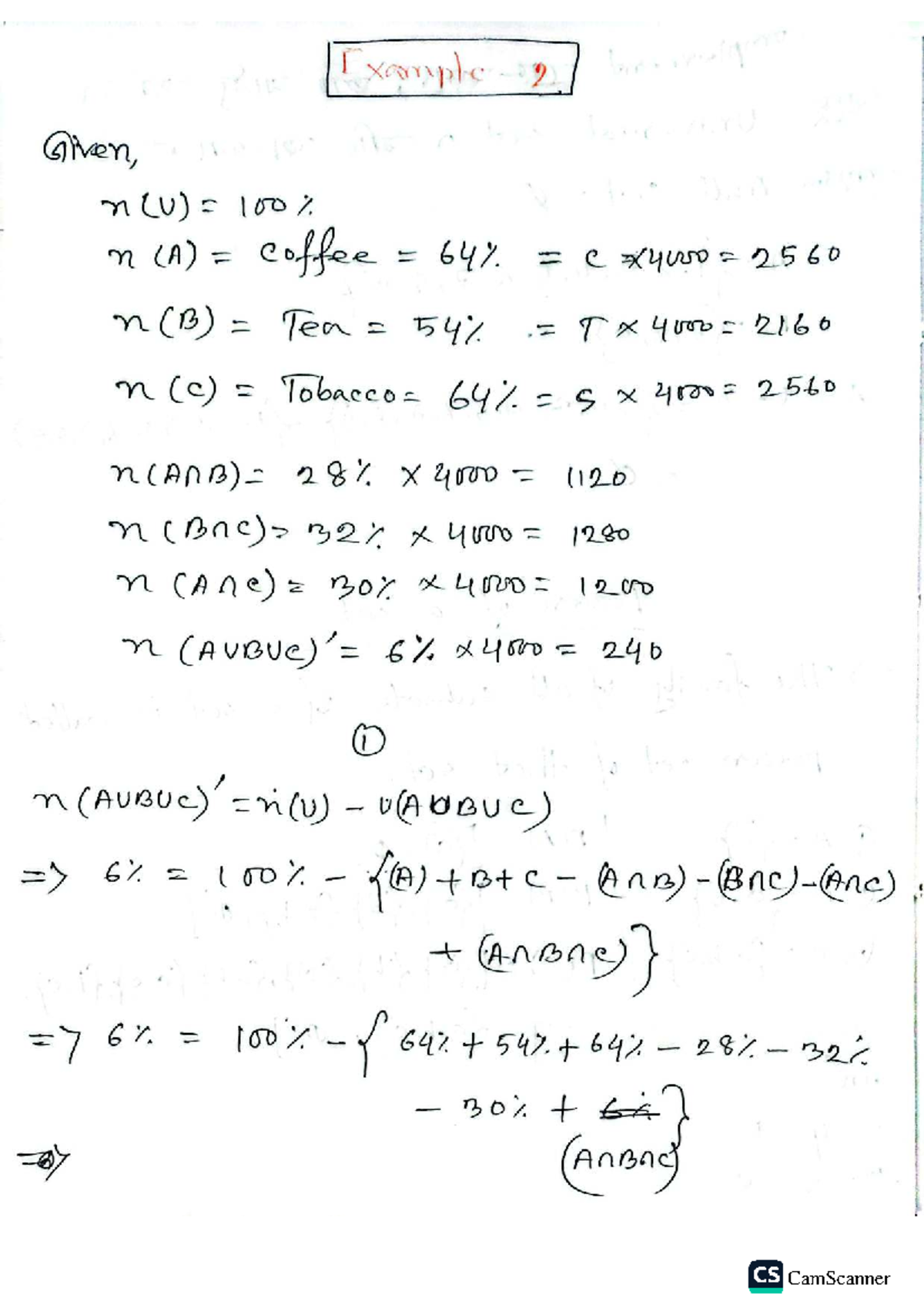 Set Theory: CS 182 - Examples and Equations Analysis - Studocu