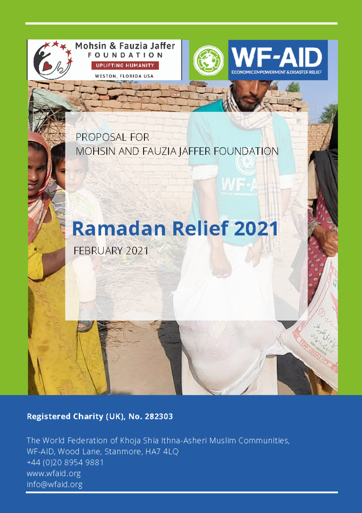 MFJ Ramadan Relief Proposal for Families in Need - March 2021 - Studocu