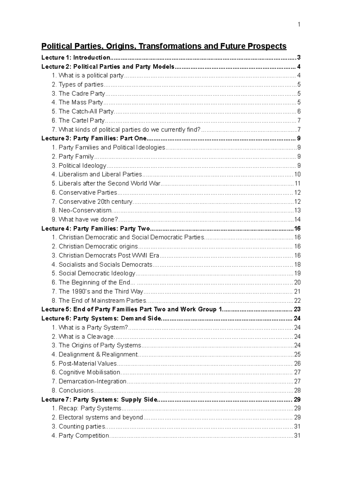 Political Parties: Understanding Types and Their Evolution 23/24 ...