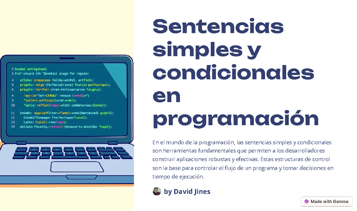 "Sentencias Simples y Condicionales en Programación: Guía Completa ...