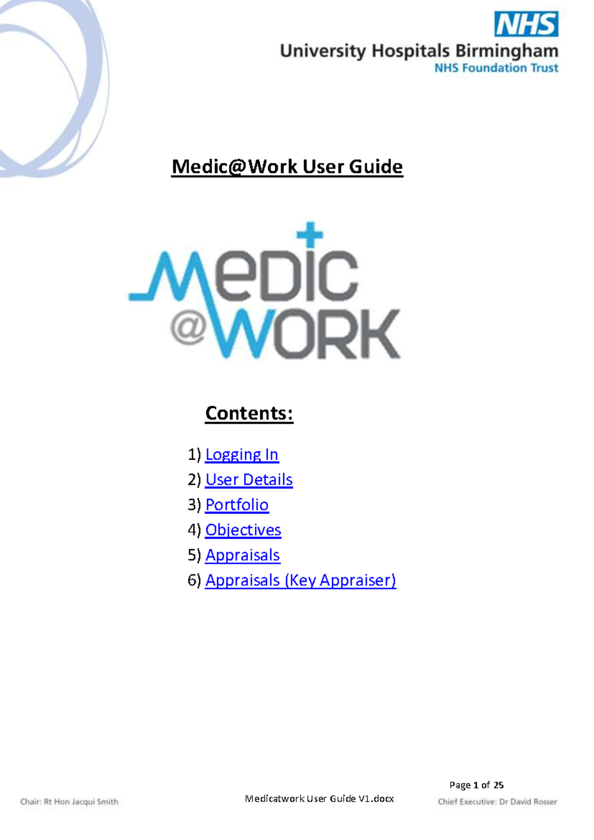 Medic@Work User Guide: Essential Steps for Appraisals and Management ...