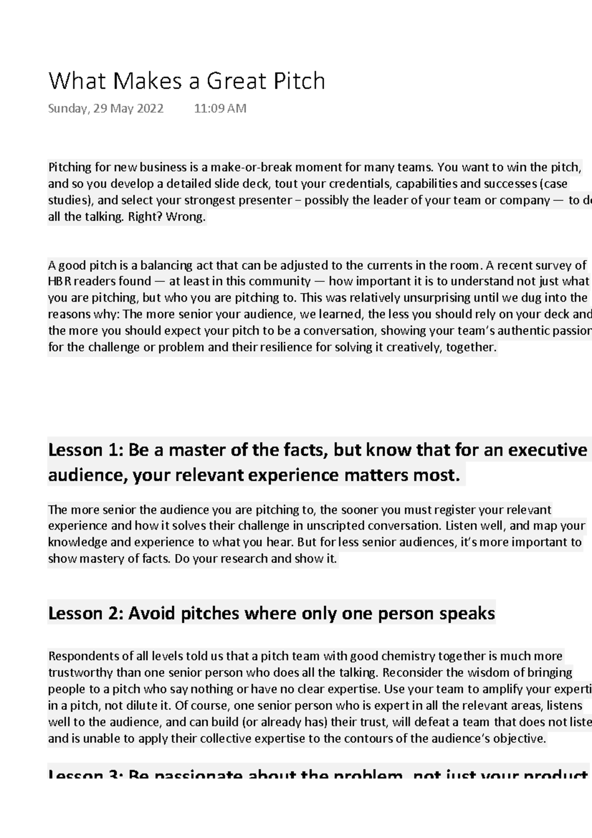 What Makes a Great Pitch - Pitching for new business is a make-or-break ...
