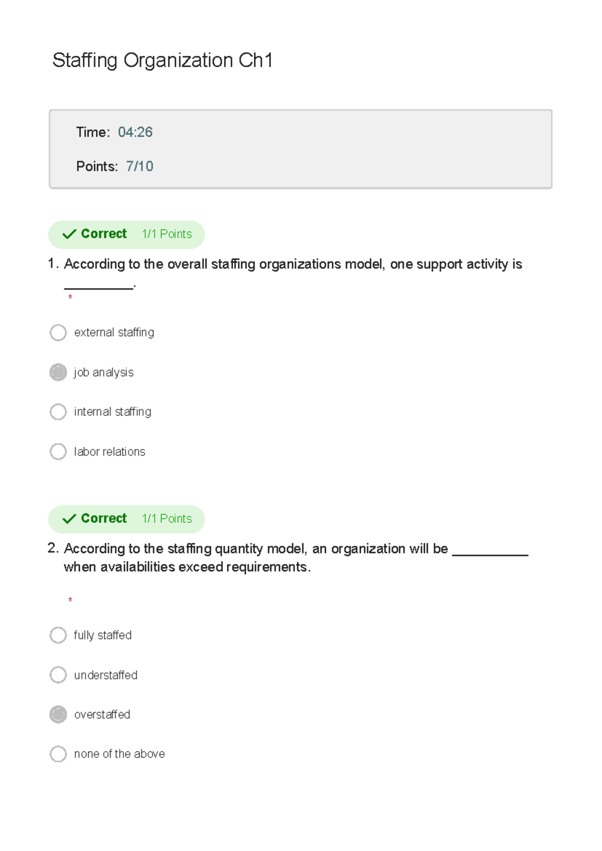 Staffing Organization Ch1: Key Concepts and Models Explained - Studocu