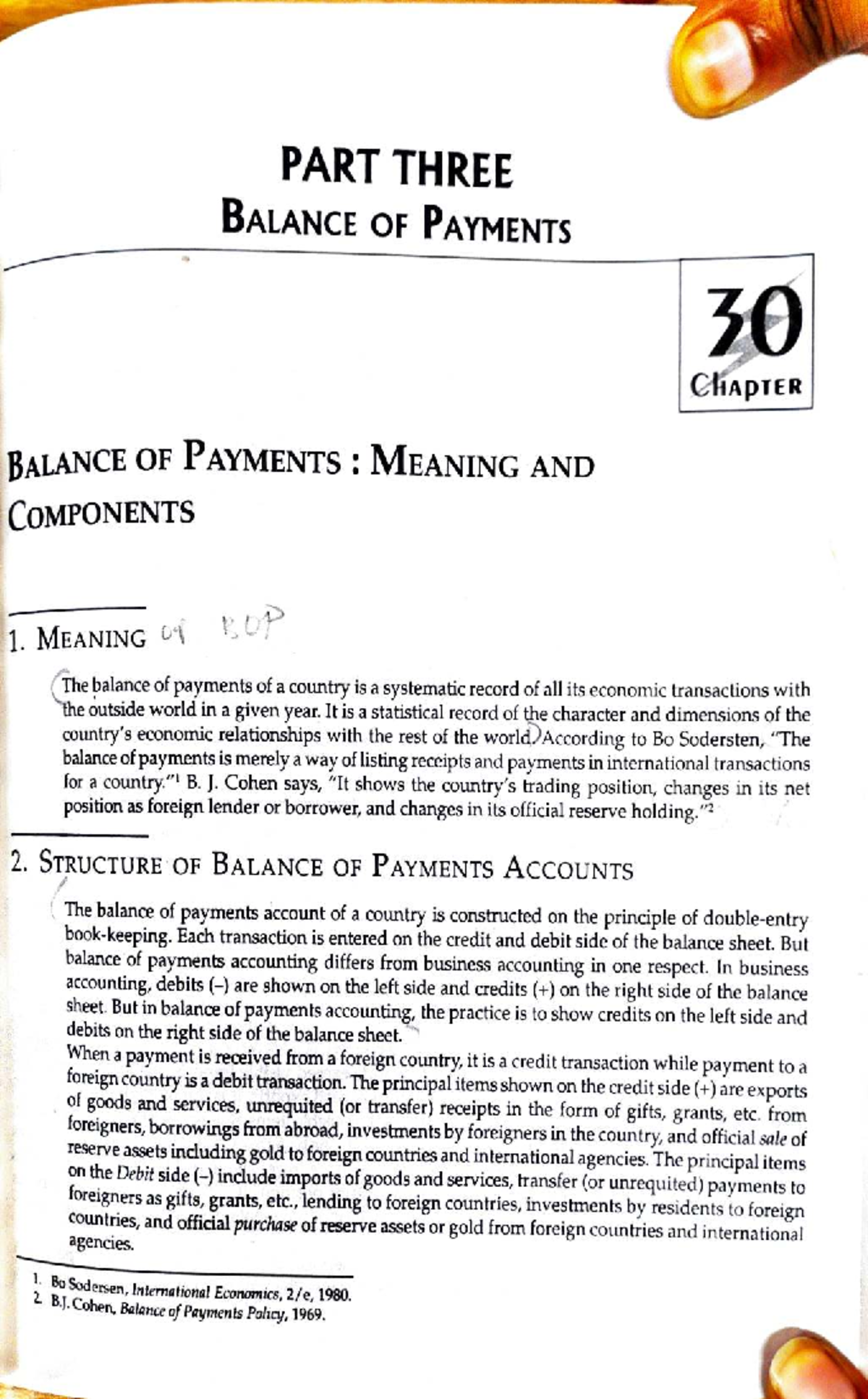 BOP 30: Understanding Balance of Payments - Meaning & Components - Studocu