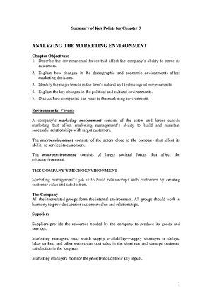 Summary of key points for Chapter 5 - But to affect the whats, whens ...