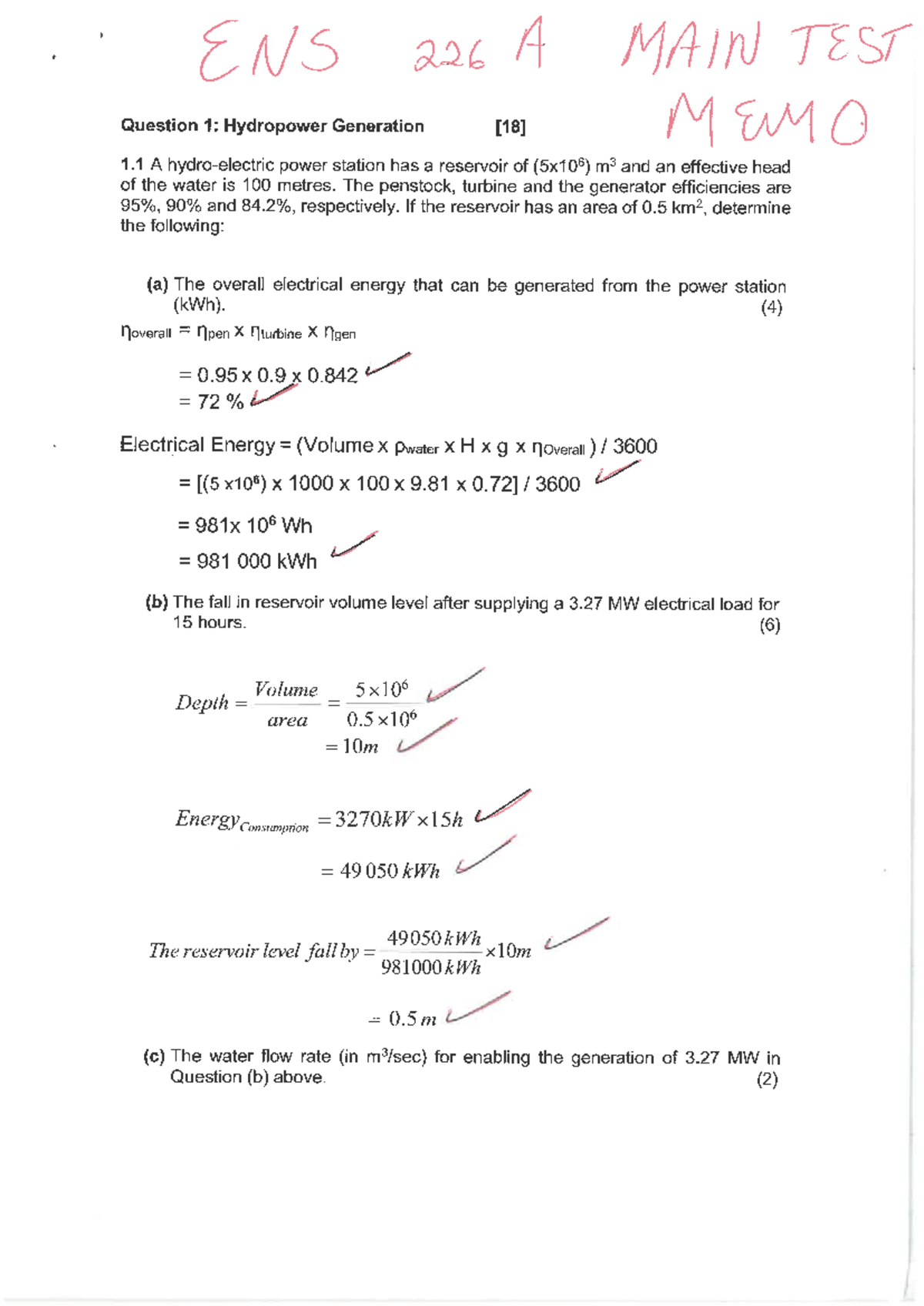 ENS 226 A Main Test Memo: Hydropower & Coal Power Generation Analysis ...