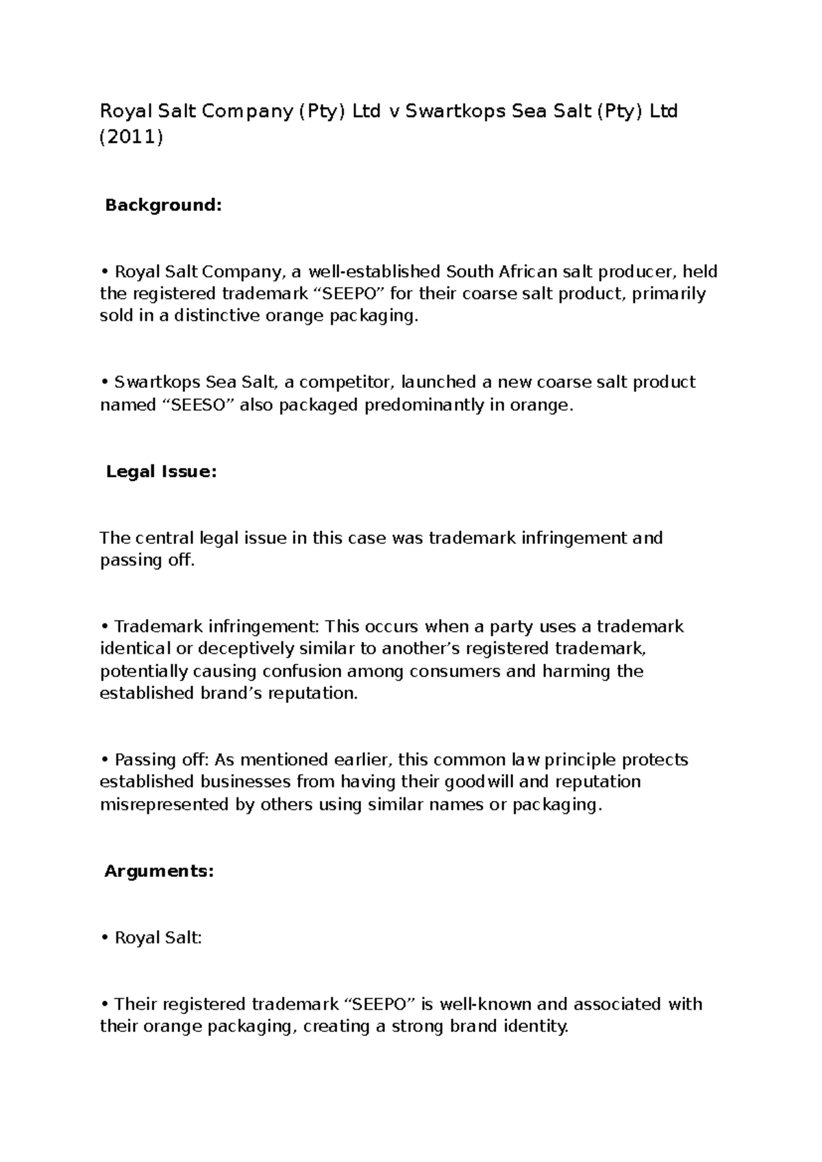 R v Blom: Legal Findings on Insanity Defense in Murder Case - Studocu