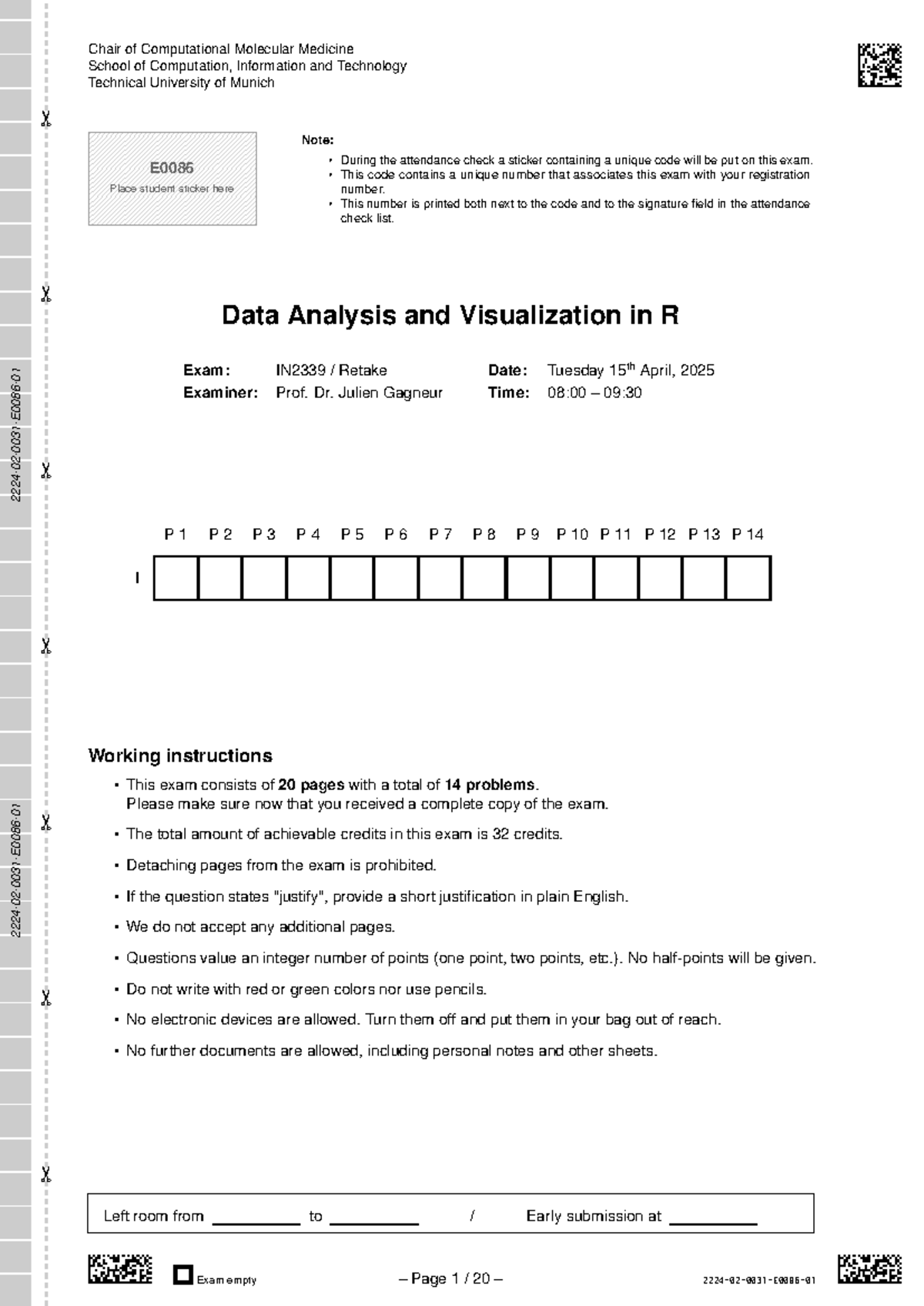 IN2339 Data Analysis and Visualization in R - Exam Retake 2025 - Studocu