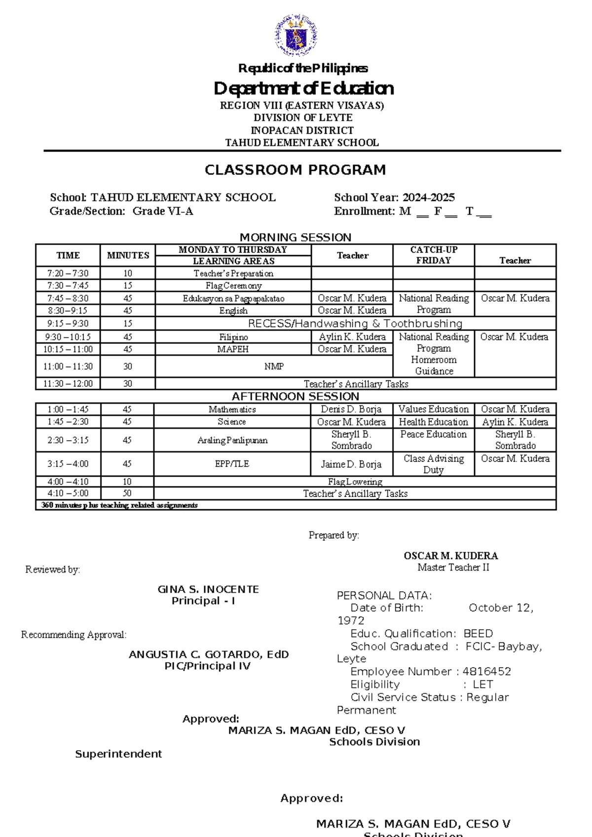 2nd Quarter Portfolio Day Emcee's Script for S.Y. 2024-2025 - Studocu