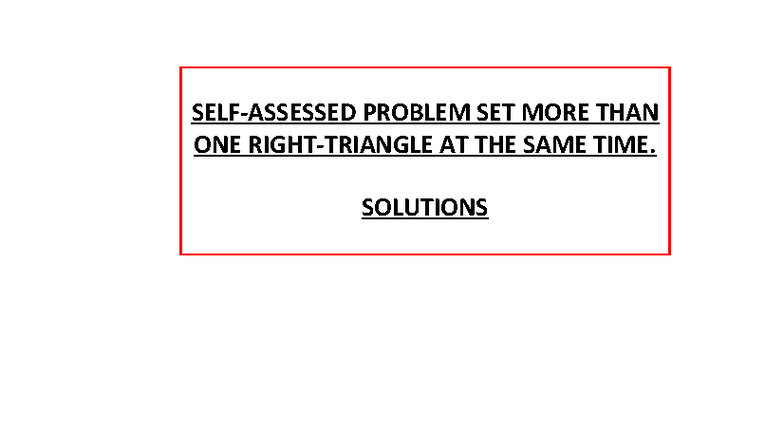 Trigonometry Problem Set Solutions (Course Code: 3) - Studocu