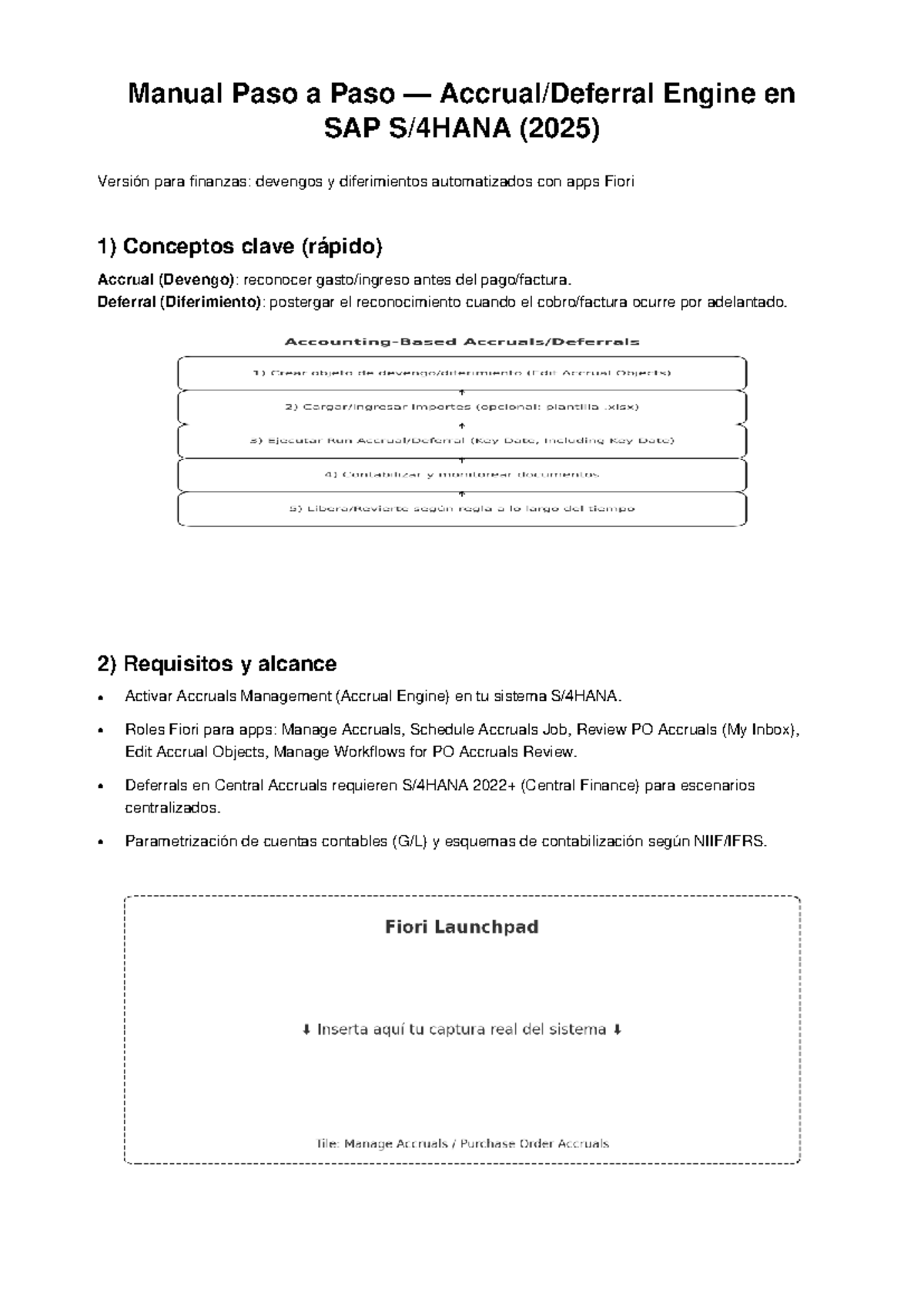 Manual Paso a Paso del Motor de Devengos y Diferimientos en SAP S4HANA ...