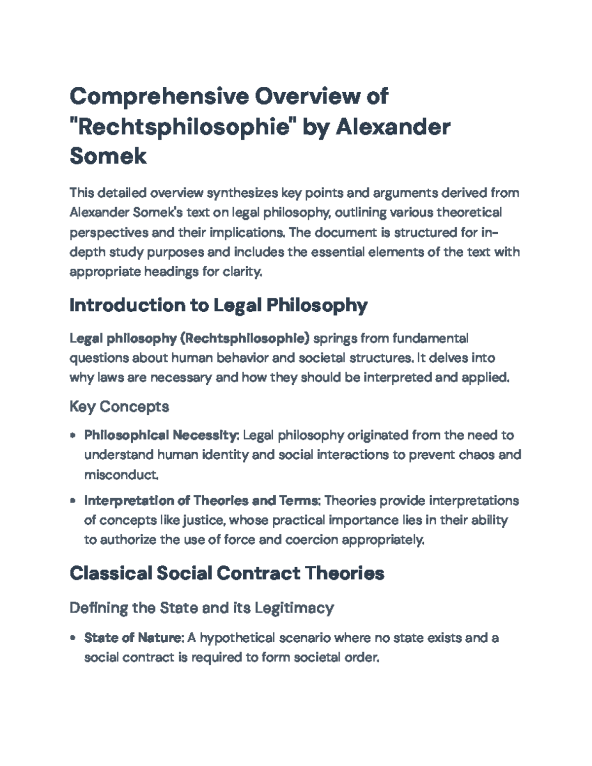 Legal Philosophy Overview: Key Insights from "Rechtsphilosophie" by ...