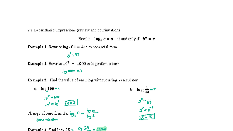 Understanding Logarithmic Expressions and Their Applications in AP ...