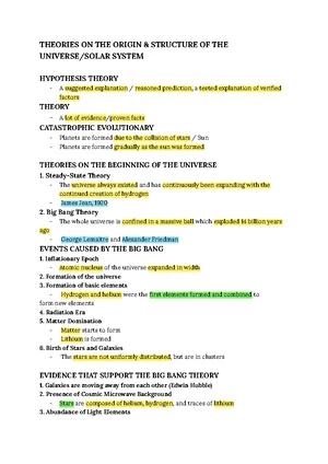 DAY 1 Earth AND LIFE Science G11 - LESSON 1 DIFFERENT HYPOTHESES ...