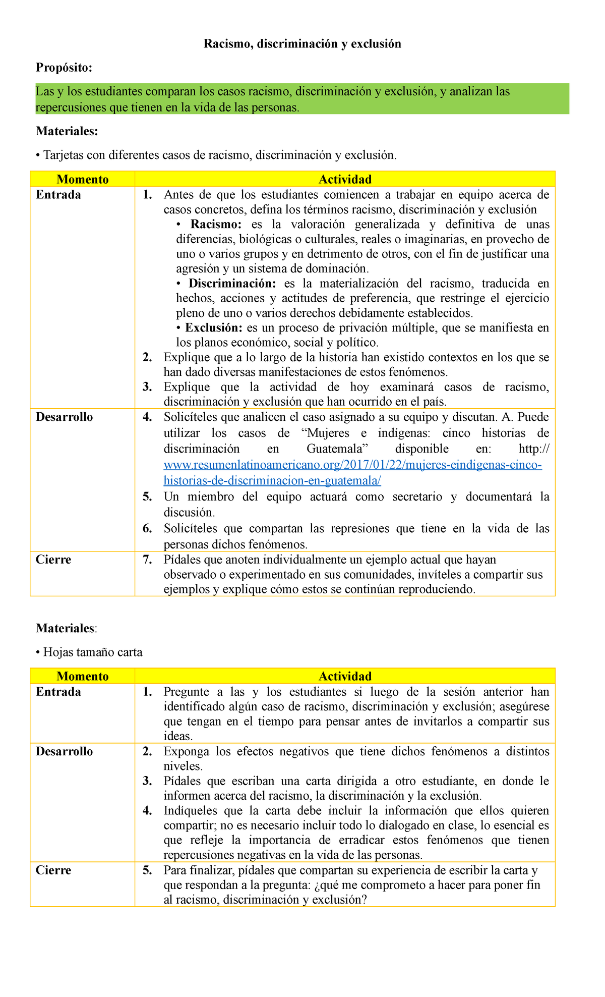 RAC 101 - Racismo, Discriminación y Exclusión: Análisis y Reflexiones ...