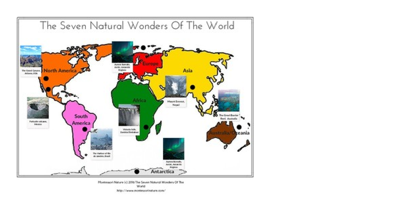 PomysŁ NA Lapbooka - lapbook - The Seven Natural Wonders Of The World 1 ...
