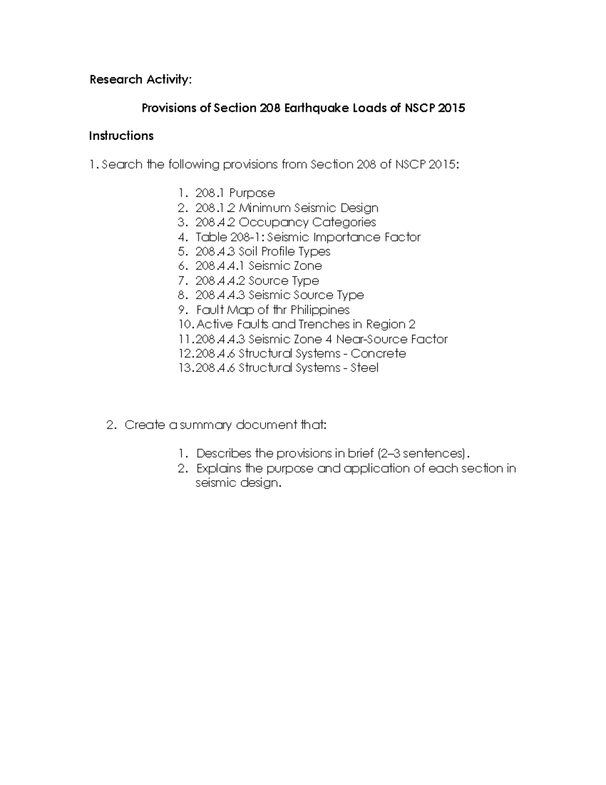 Research-Activity-Finals - Research Activity: Provisions of Section 208 ...