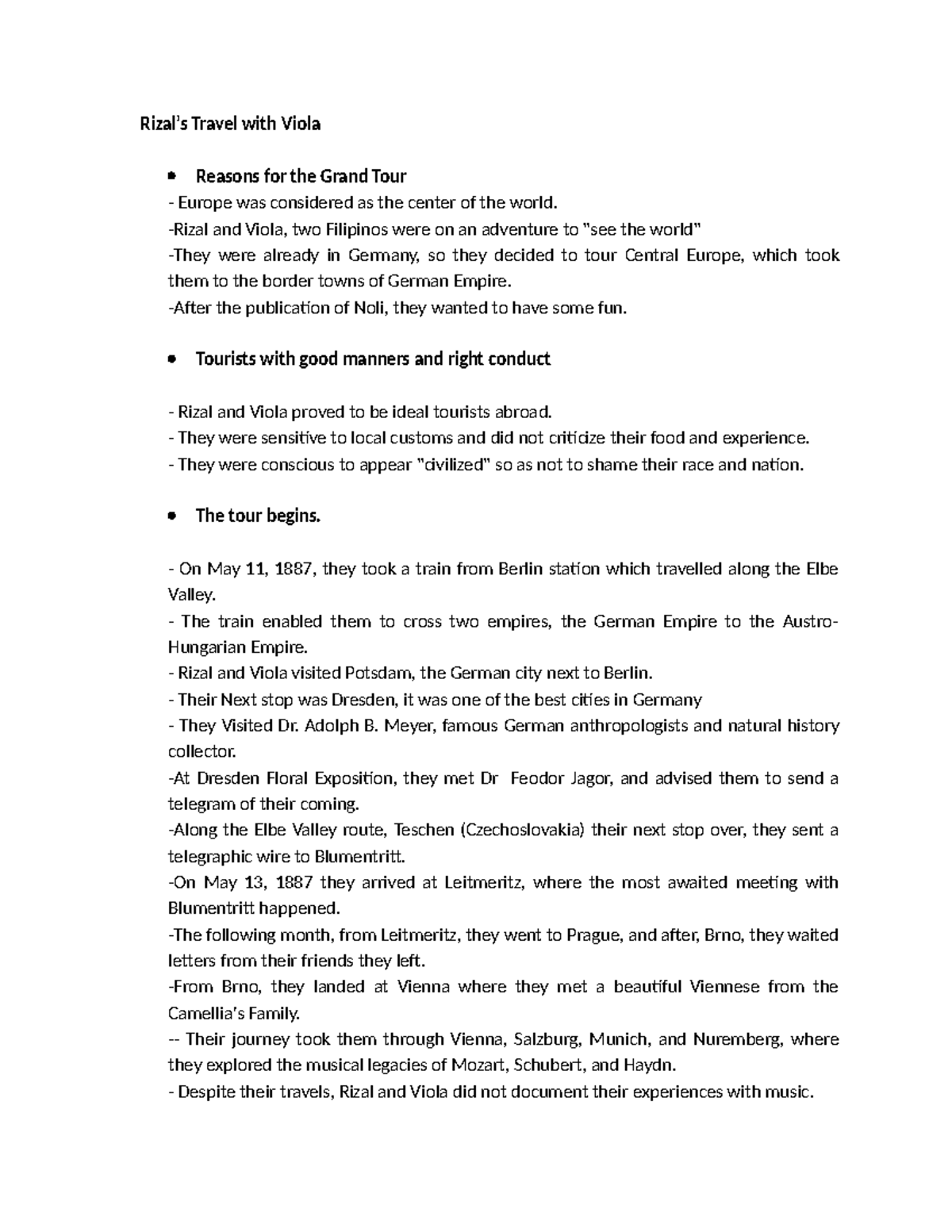 RIzal travel w Viola and 1st homecoming copy - Rizal’s Travel with ...