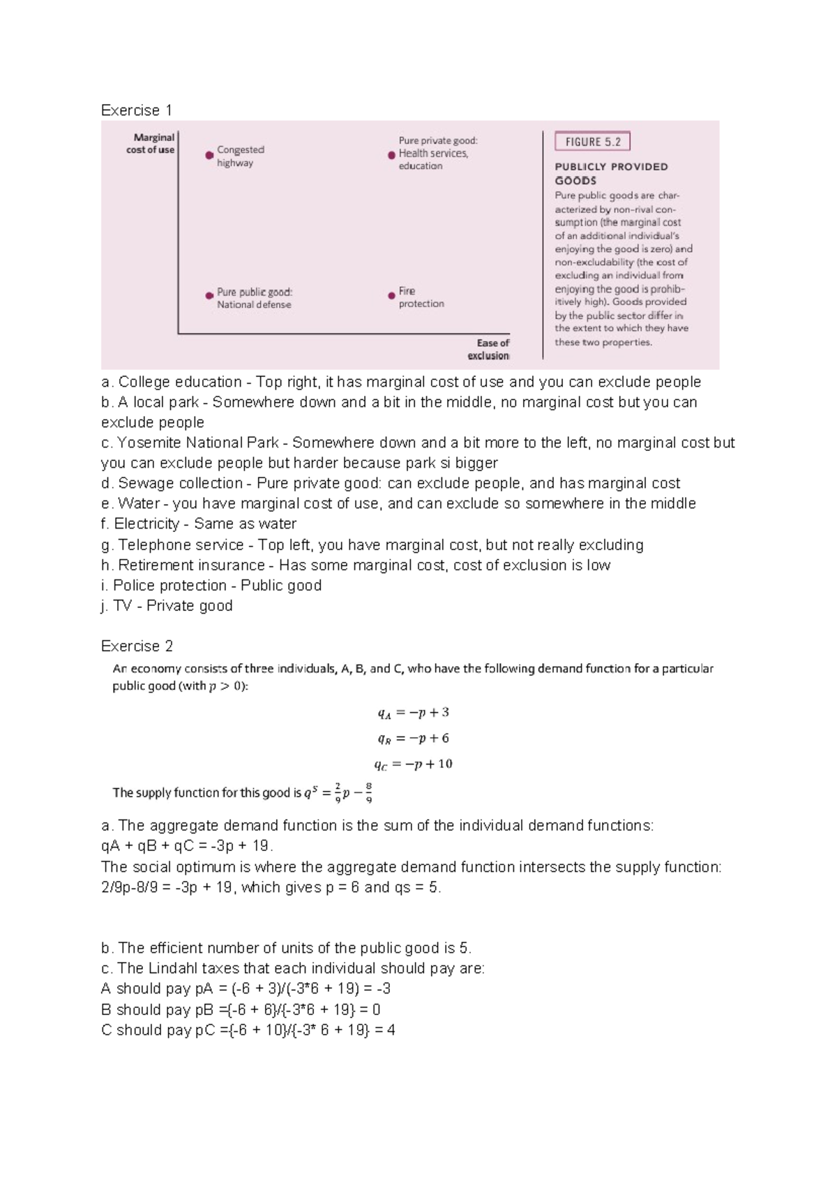 Week 2 Assignments - Public Economics (ECON 101) - Studeersnel