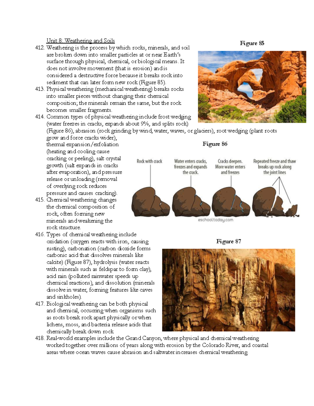 Unit 8: Weathering and Soils - Regents Level Study Guide - Studocu