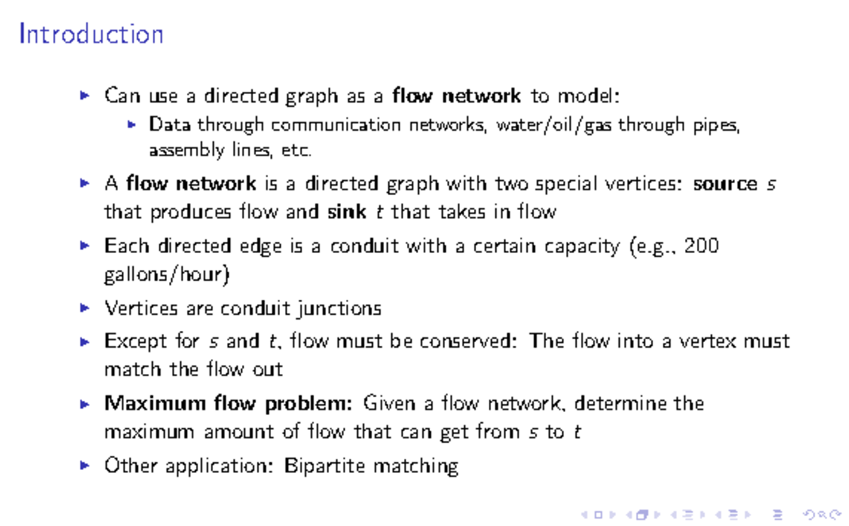 Flow Networks: Understanding Directed Graphs and Maximum Flow - Studocu