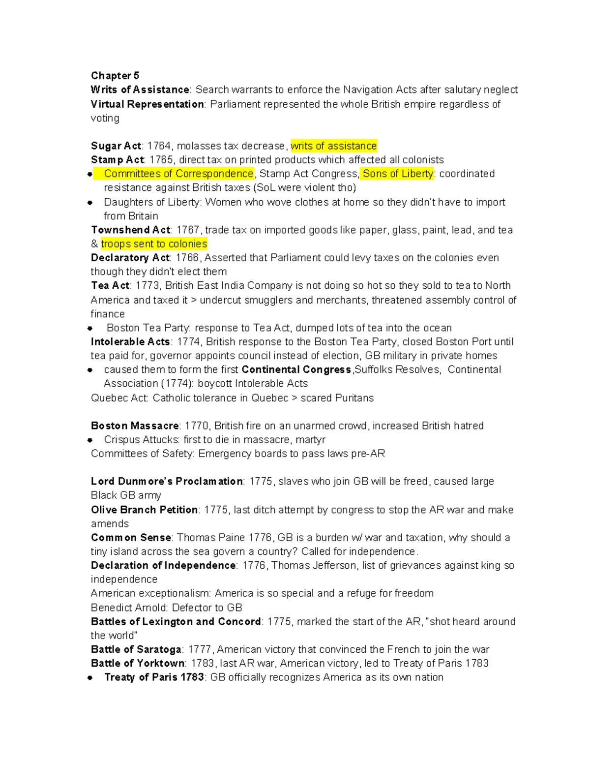 APUSH Ch5-6 Key Terms and Concepts Overview - Studocu