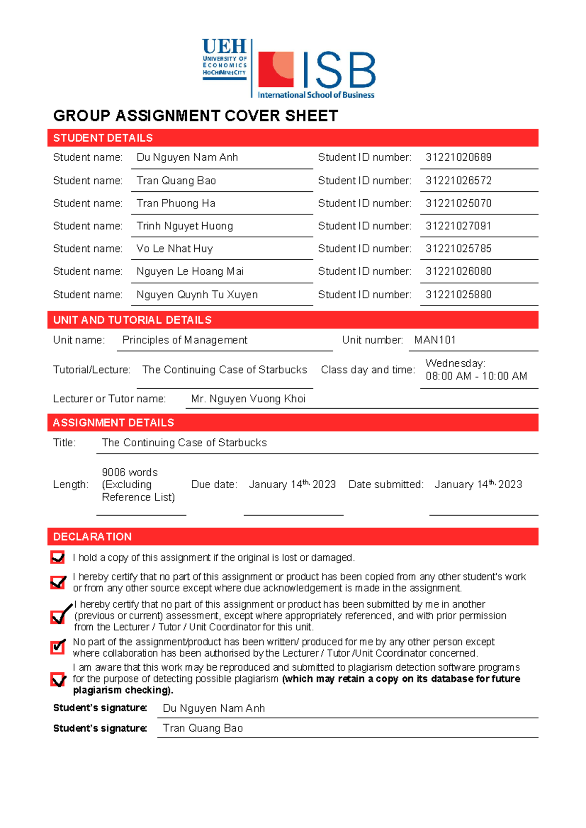 Group-1 Group-CASE-Study-Analysis - GROUP ASSIGNMENT COVER SHEET ...