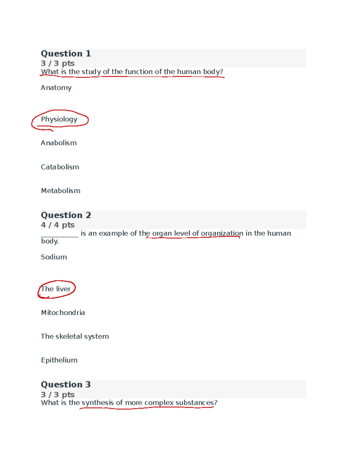 BIOD 151 Mod Exam 7 - Module 7 exam- integumentary system - M7: Exam ...