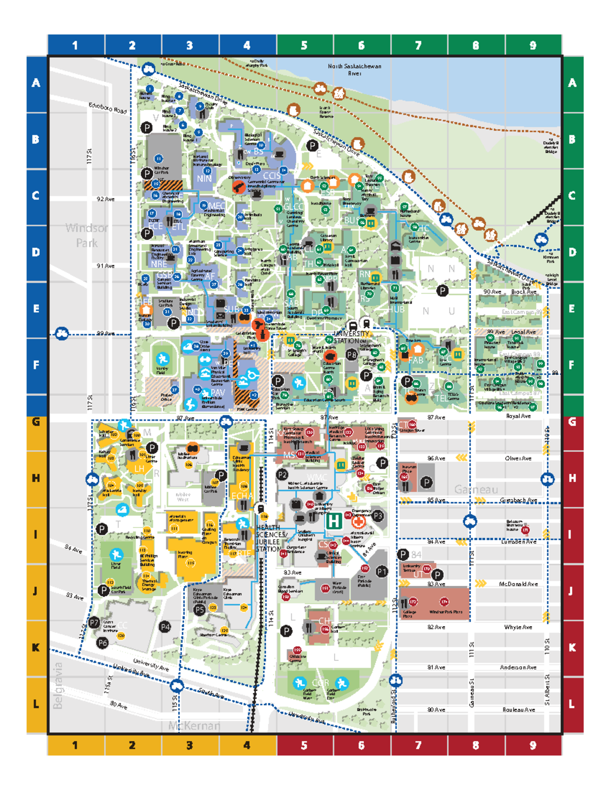 North Campus Map: University of Alberta Locations and Facilities - Studocu