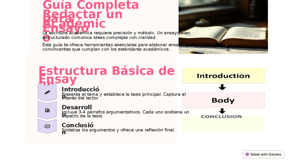 Guía Completa para Redactar un Ensayo Académico - NT por Nelly Jiménez ...