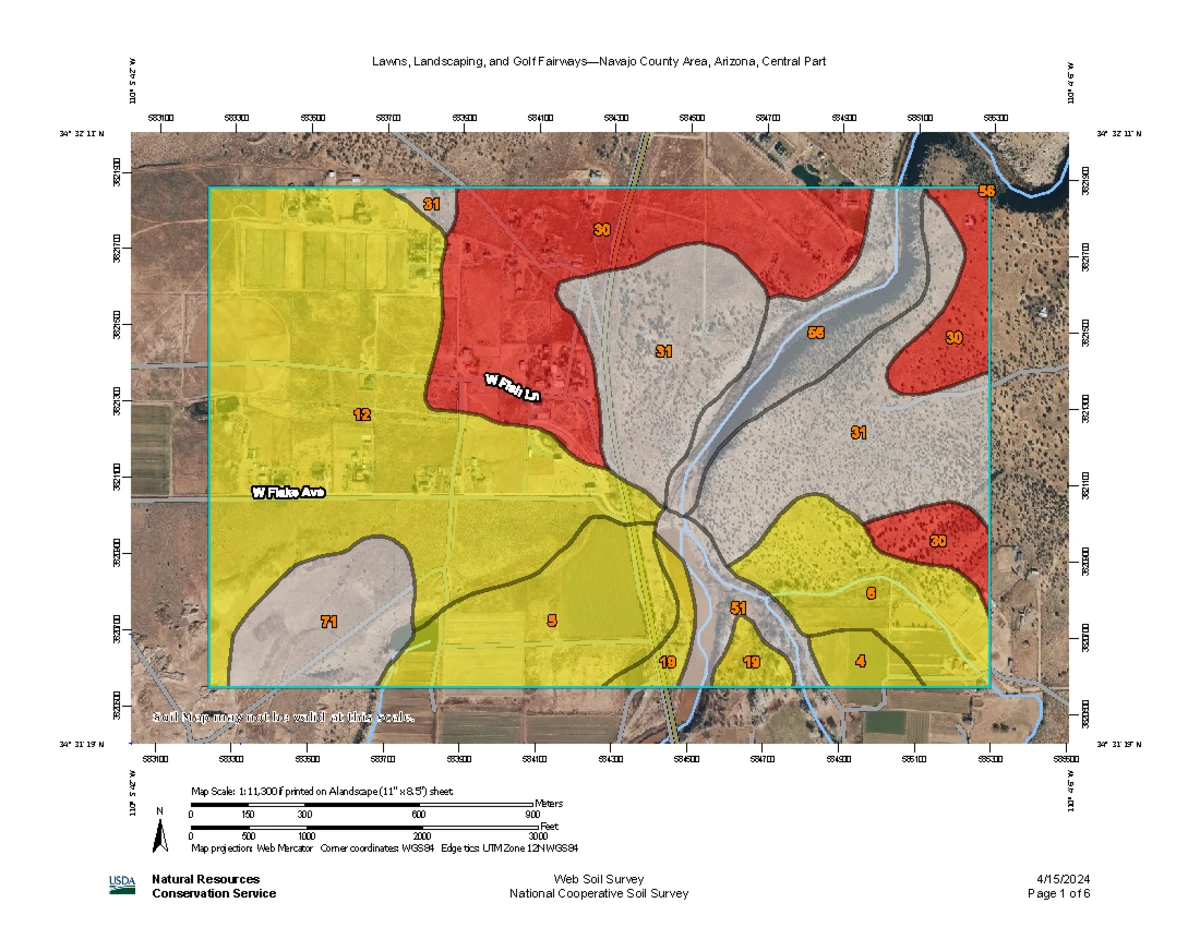 Soil Map Units and Information for Navajo County Area, AZ - Studocu