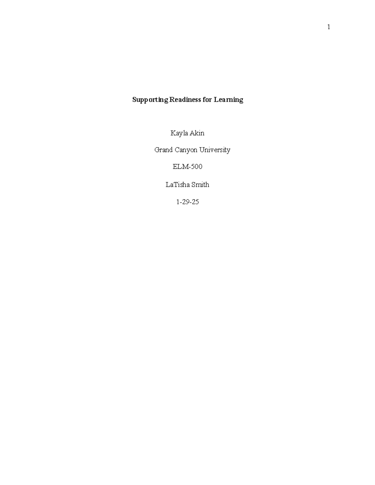 Supporting Readiness for Learning: A Guide for 3rd Grade Parents - Studocu