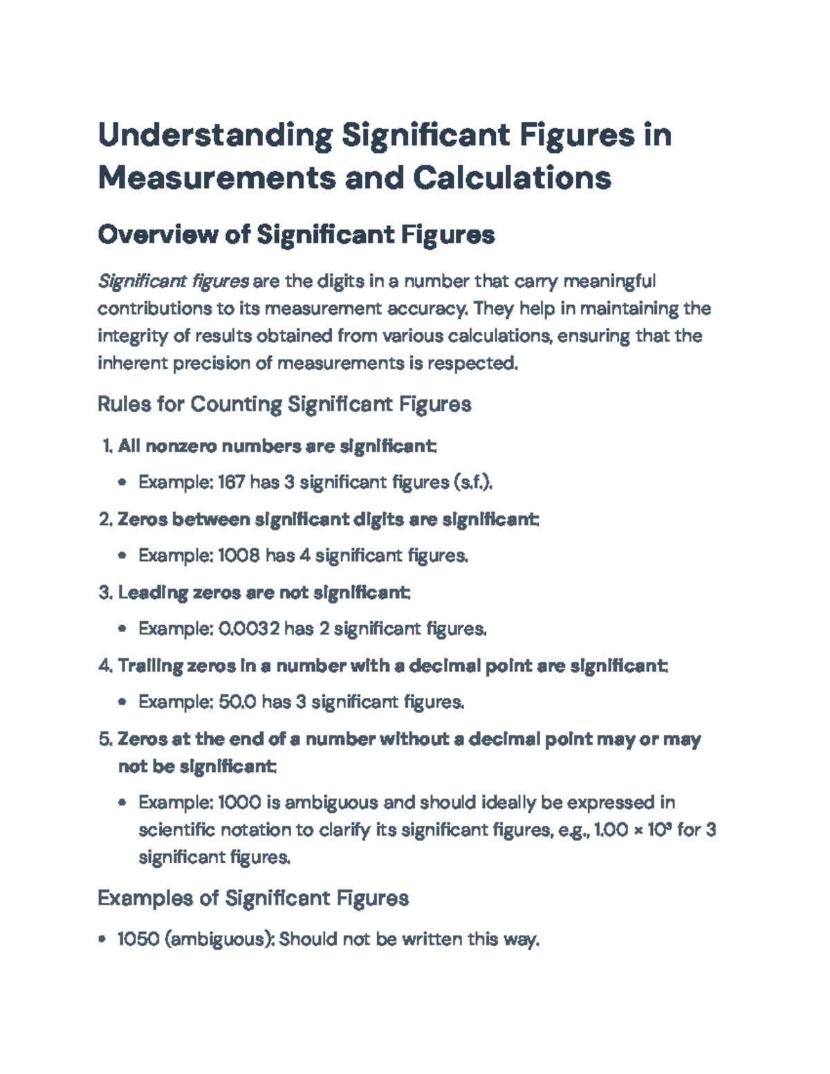 Understanding Significant Figures in Measurements & Calculations ...