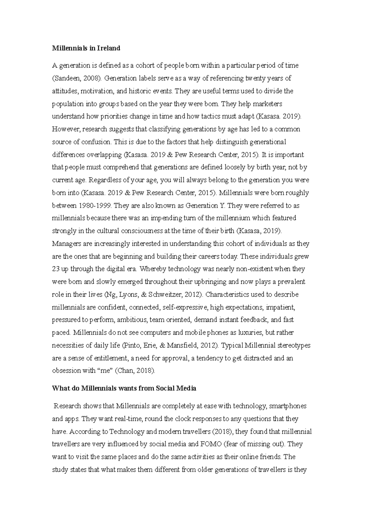 Millennials in ireland - Generation labels serve as a way of ...