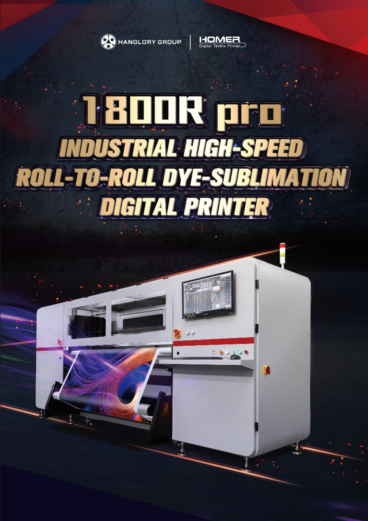 HM1800R Pro-Detailed - HANGLORY GROUP HOMER Digital Textile Printer ...