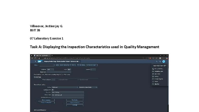 BSIT 3B 07 Lab Exercise 1: Inspection Characteristics in Quality ...