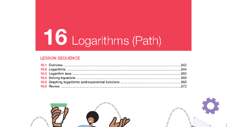 Mathematics Textbook: Logarithms (Path) Lesson 16 Overview and ...